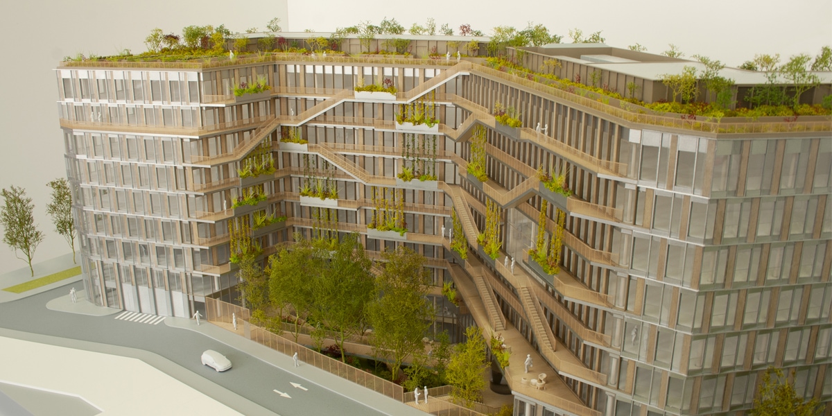Maquette du nouveau siège social de Nexity - ALPHA VOLUMES